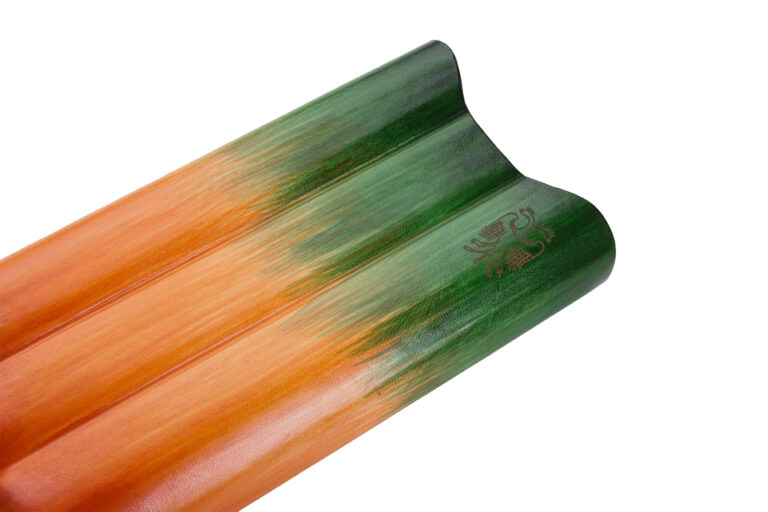Orange leather cigar holder (large) - Casdagli Cigars | Casdagli Cigars